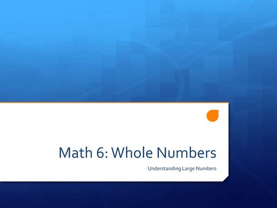 Study Guide Large Numbers | PDF