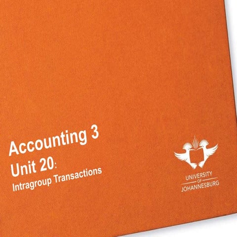 Unit 20 intra-group transactions slides | PPTX