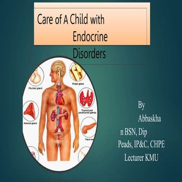 Unit 20_ Endocrine dysfunctions in Pediatric Clients, Educational Platform.pptx