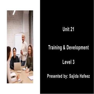 Unit 21- Training and Development program.pptx