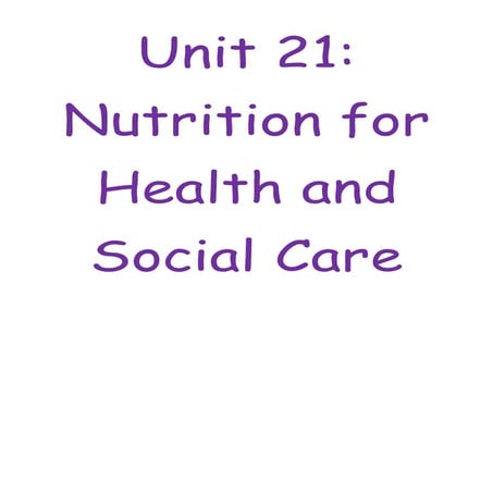 Unit 21 assignment | DOCX