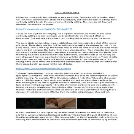 Analysing horror film trailers | PPTX