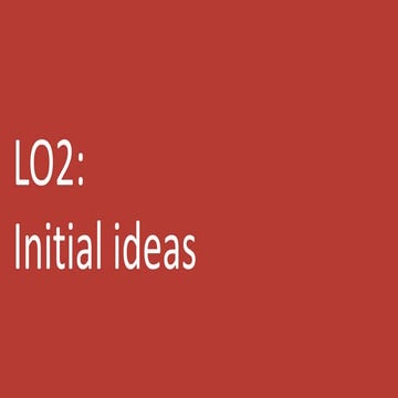 Unit 22 initial ideas | PPTX | Romance | Genres