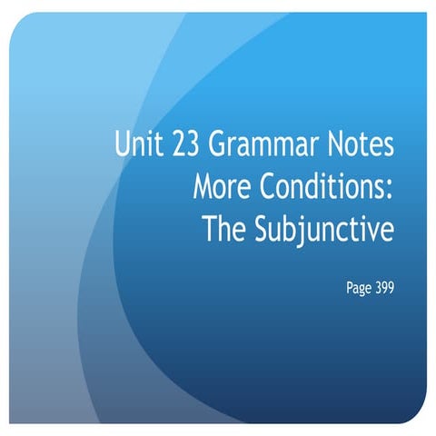 Unit 23 grammar presentation | PPT