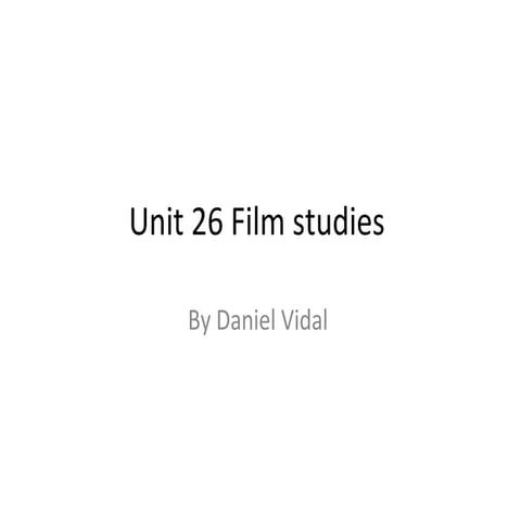 Unit 26 | PPT