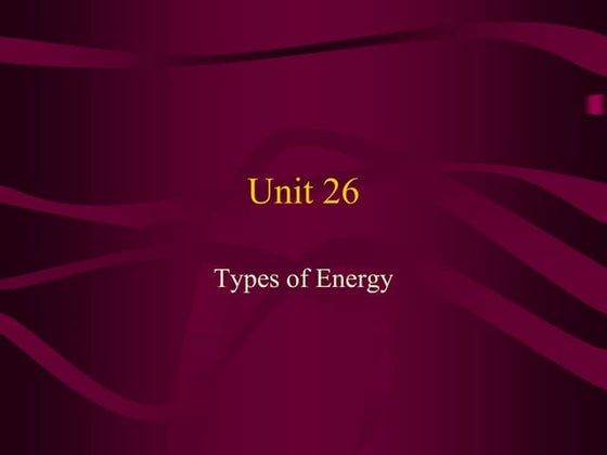 Types of energy ppt | PPT