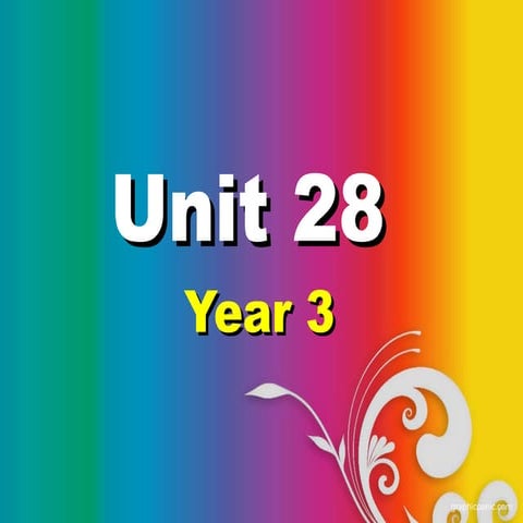 Unit 28 year 3 | PPT