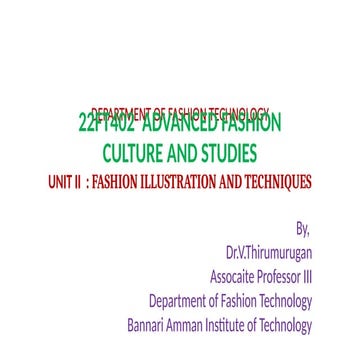 Unit -4 Body type (Male and Female), Proportion and the Fashion Figure ...