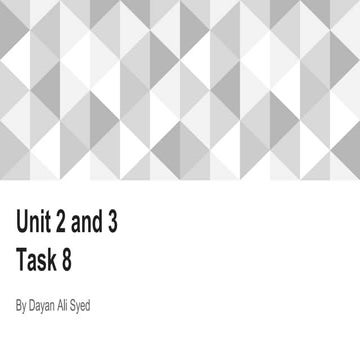 Unit2 and 3,task 8 | PPT