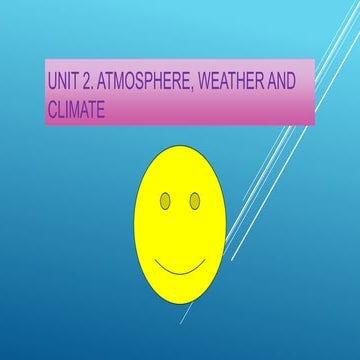 Unit 2 atmosphere, weather and climate | PPTX | Weather | Science