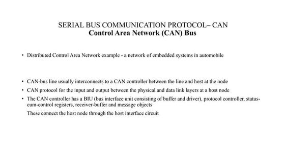 Can Controller Area Network Bus Protocol Ppt Computer Networking Computing
