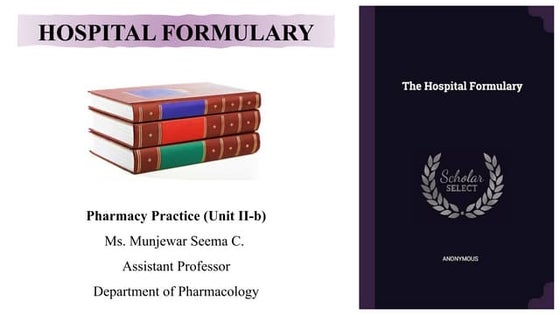 Hospital formulary | PPTX