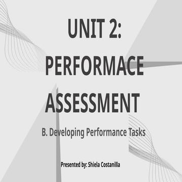 GRASP PERFORMANCE ASSESSMENT | PPTX