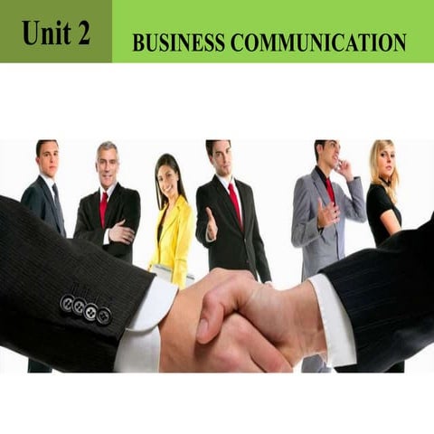Unit 2 business communication | PPTX