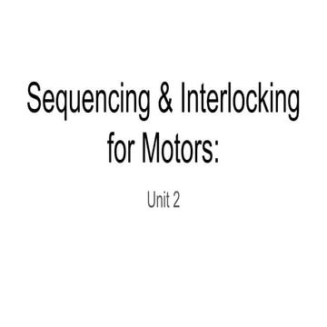 Interlocking of motor | PDF