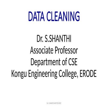 Importance of Data Cleaning in Data Analytics | PPTX