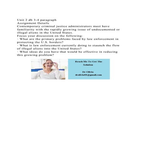 Unit 2 db 3-4 paragraphAssignment DetailsContemporary criminal.docx