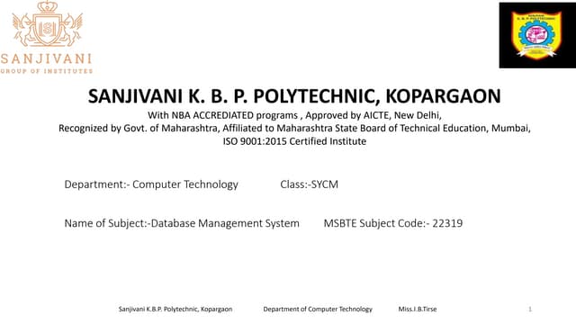 Dbms Relational Data Model Pptx