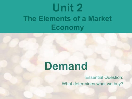 Change in quantity demand vs change in demand | PPTX | Business ...