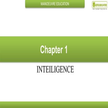 psychology intelligence theory part 2 chapter | PPTX