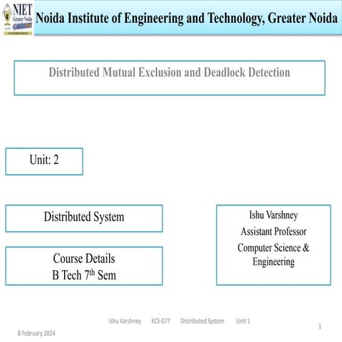 Unit 2 Presentation On Distributed System Ppt 