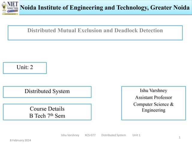 Unit 2 Presentation On Distributed System Ppt