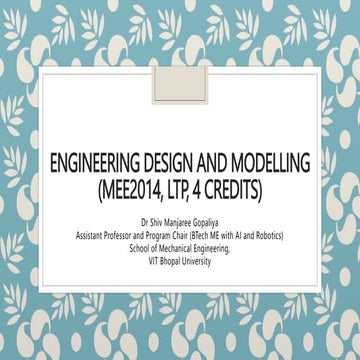 unit 2 ppt of engineering design and modeling | PPTX