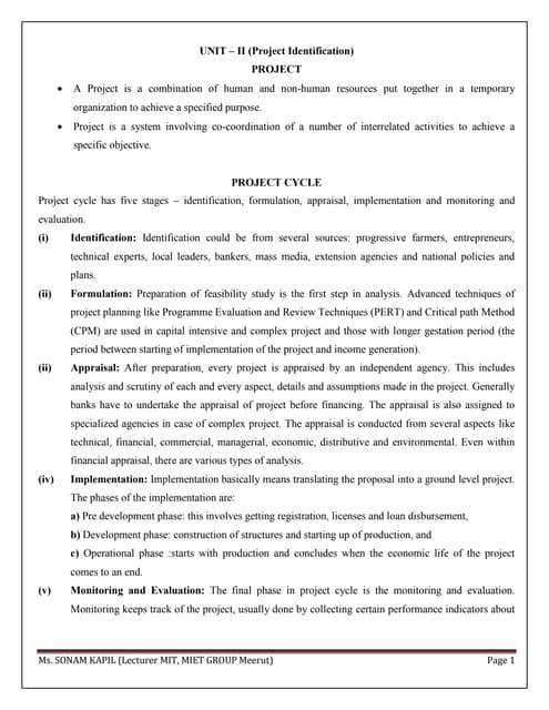 Project Formulation | PPT