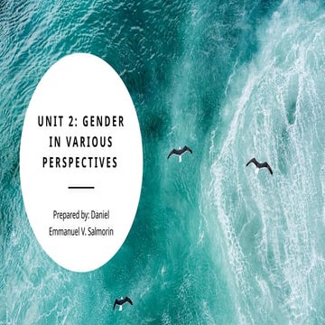 UNIT 2 Gender Various Perspectives.pptx