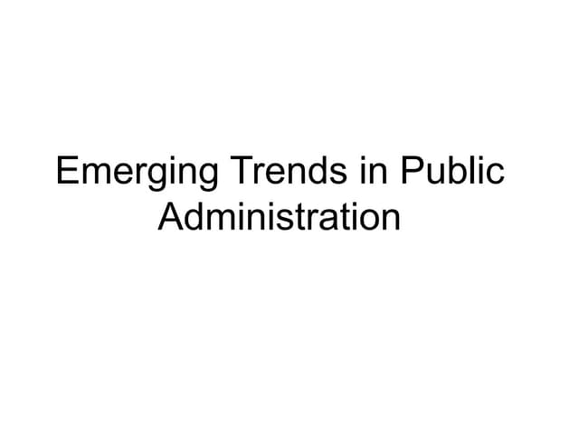 New public management | PPTX