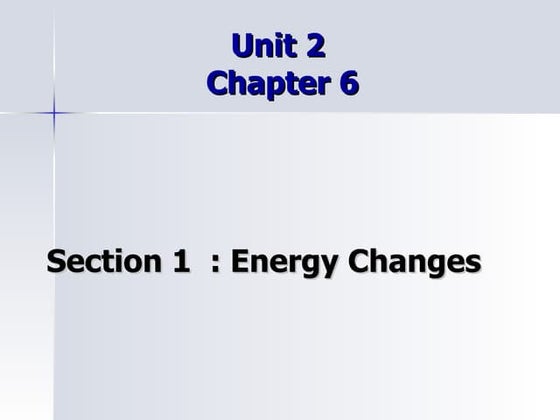 Energy Transfers 1 | PPT