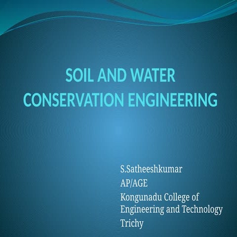 Unit 2 ESTIMATION OF SOIL EROSION IN AGRICULTURAL FIELD | PPTX ...