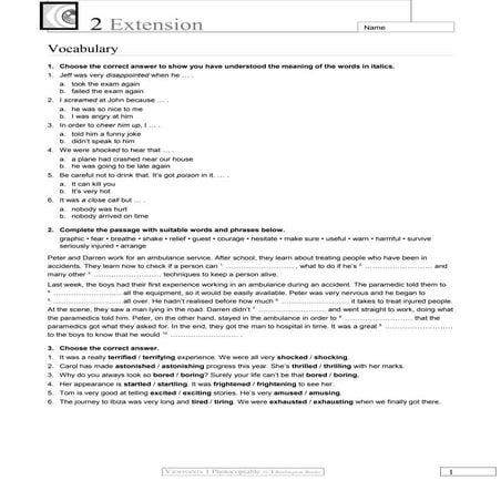 Unit 2 extension | PDF