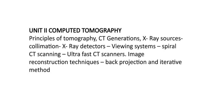 Generations of CT scanner | PPTX