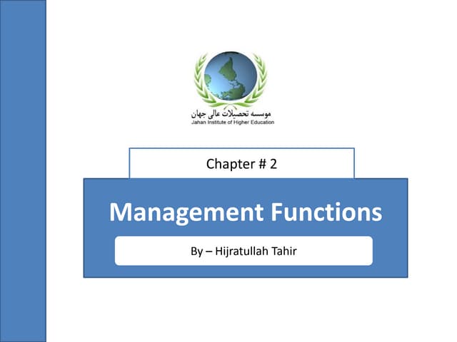 function of management | DOCX