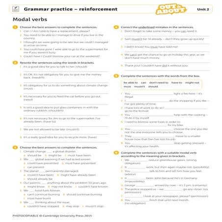 Unit 2 grammar practice reinforcement | PDF