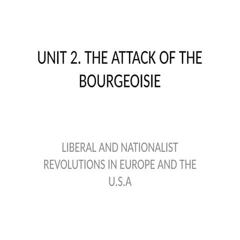 UNIT 2 History. liberal and national revolutions | PPT