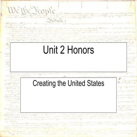 Unit 2 honors | PPT | Civic affairs | Politics