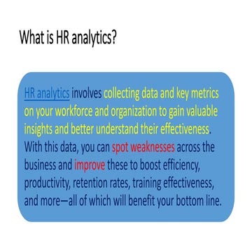 Human Resource Analytics Pptx