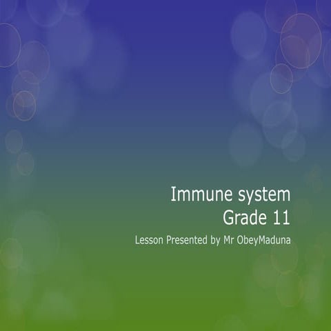 The Immune System | PPTX