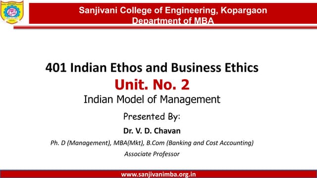 Evolution of Indian Management/ Bhartiya Management | PPTX