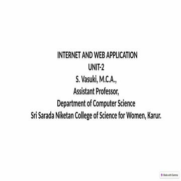 unit 2 internet and web applications -Internet service provider | PPTX ...