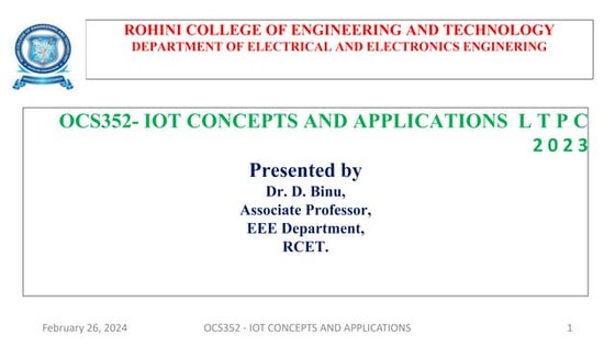 IOT -UNIT-3.pptx PROTOCOLS AND TECHNOLOGIES BEHIND IOT | PPT