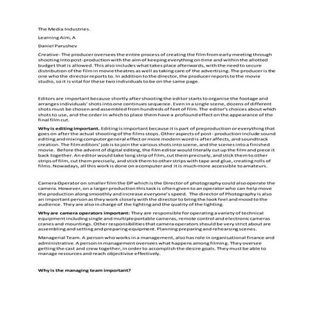 Unit2 learning aim a | PDF