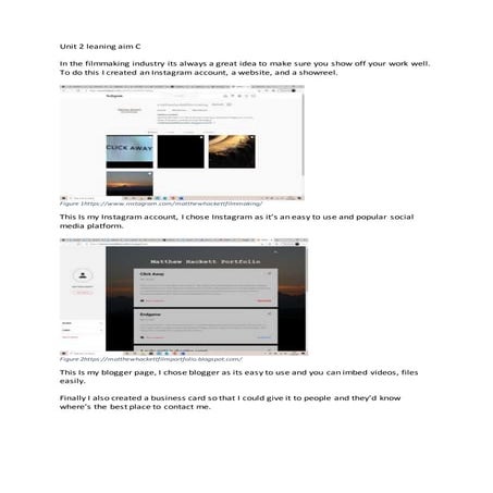 Unit 2 learning aim d | DOCX