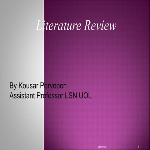 Unit 2 Lec. resaerch 4Literature Review.ppt