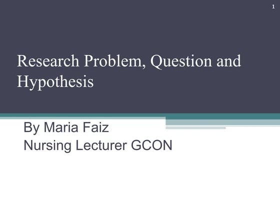 CRITERIA TO SELECT A GOOD RESEARCH PROBLEM | PPTX