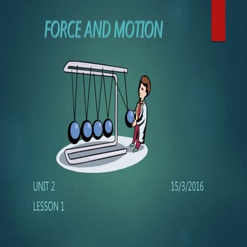 Force and Motion | PPT