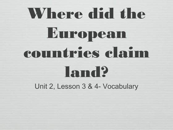 Unit 2, Lesson 4 | PPT | Europe Travel | Travel Locations