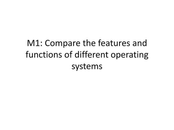 Operating System Presentation Pptx Operating Systems Computer Software And Applications
